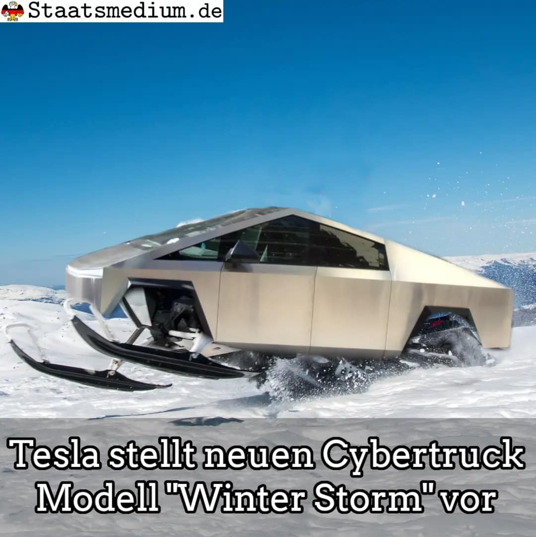 Tesla präsentiert Cybertruck "Winter Storm"